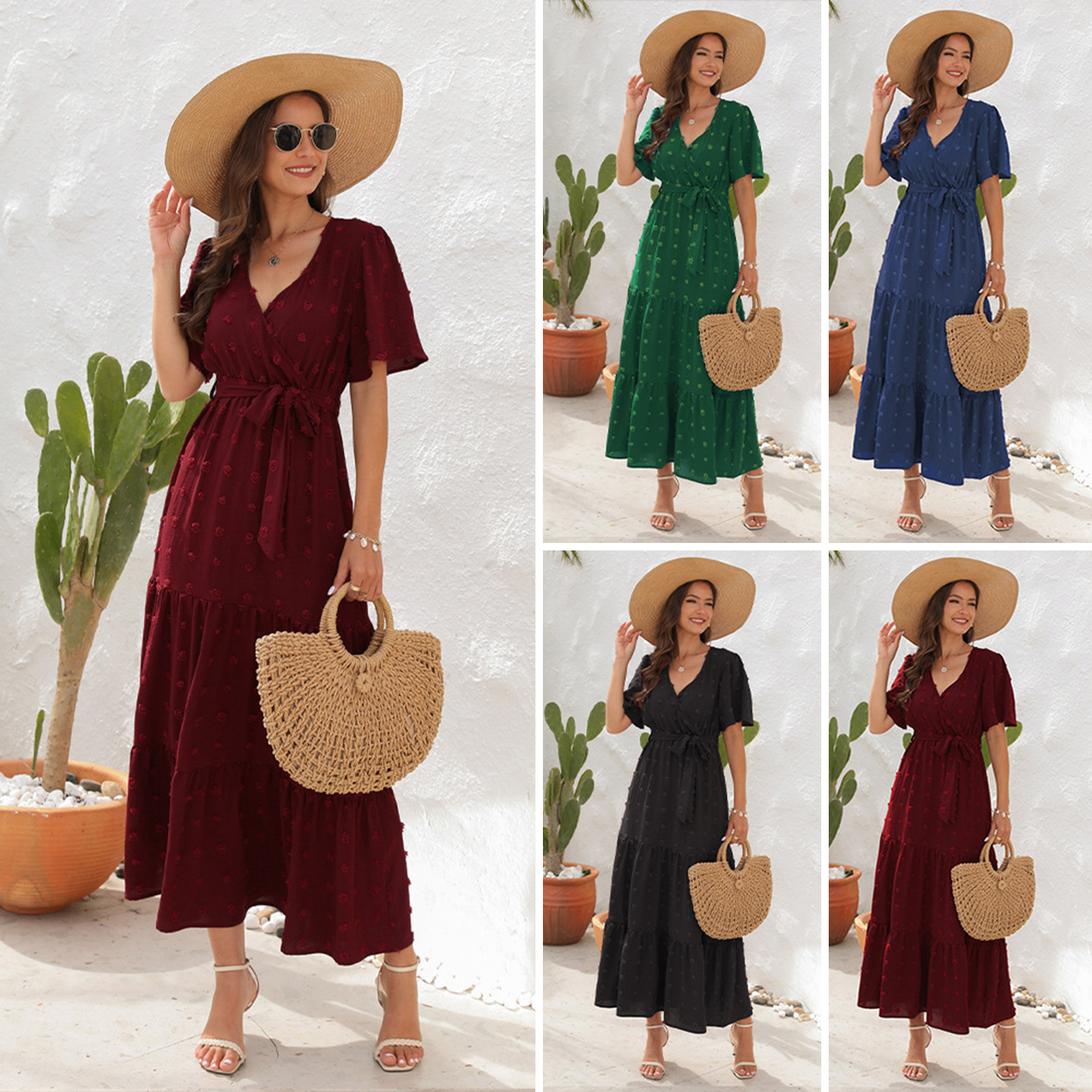 ROBE Robe de soirée Streetwear Hairball Trendy Lady Robe dété ...